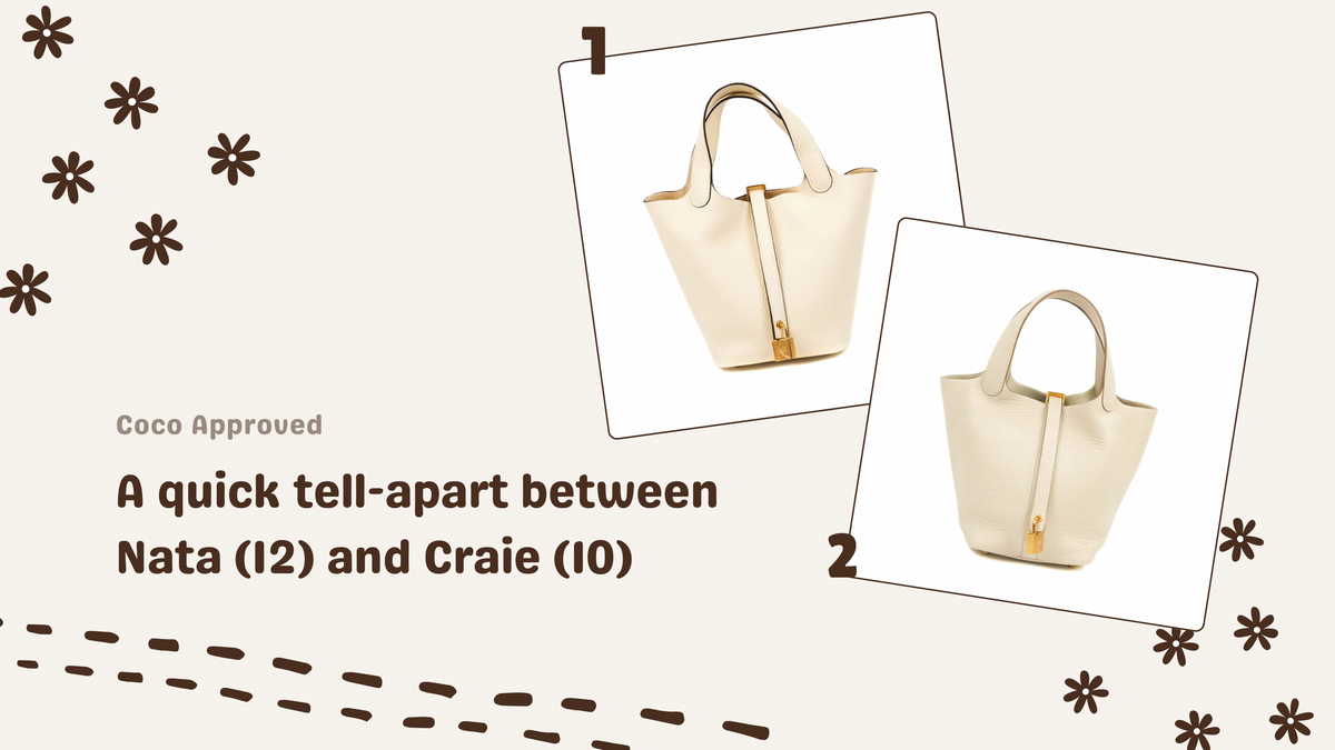 Easy tell-apart between Hermes Nata (I2) & Craie (10) colors – Coco Approved Studio