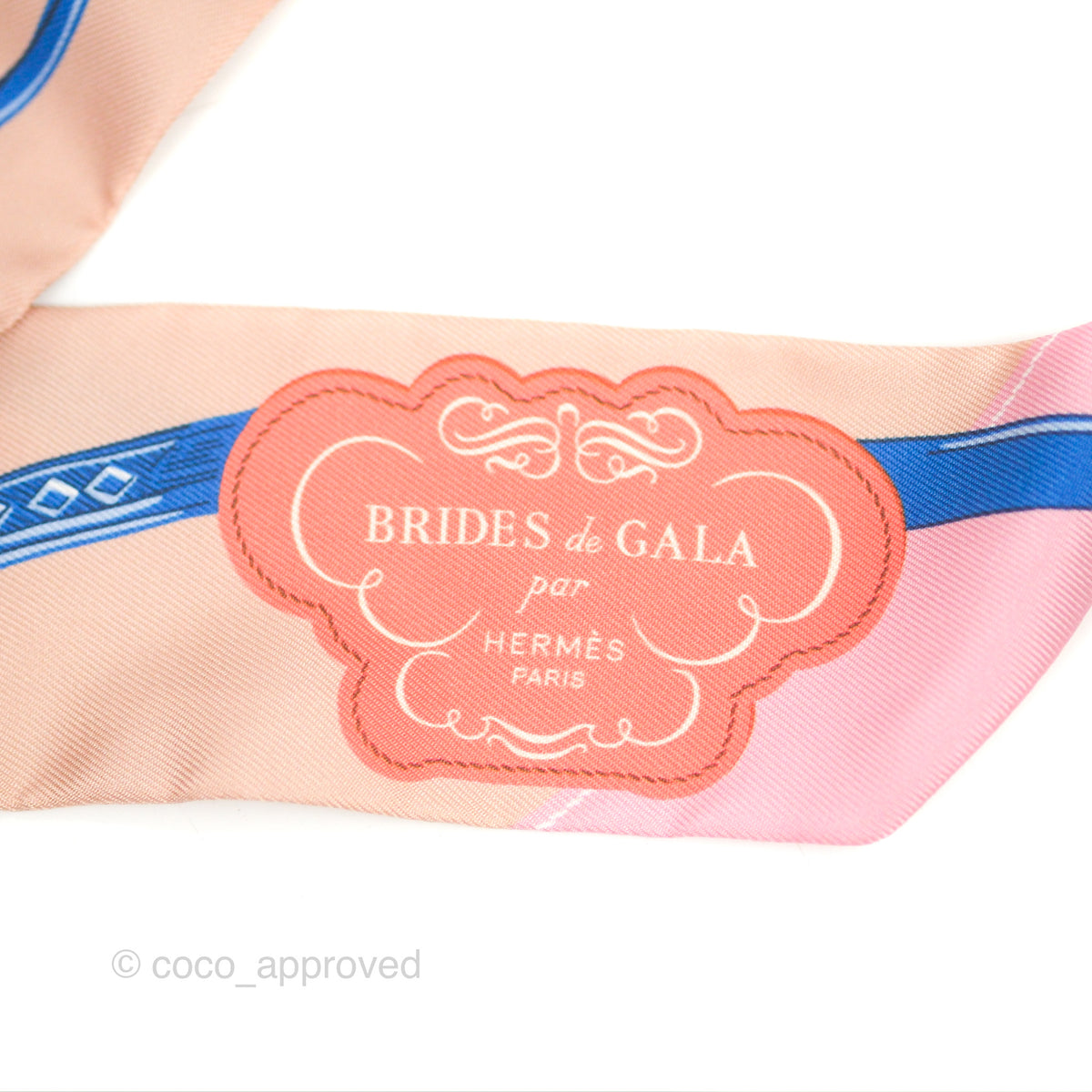 Hermès Brides de Gala Applique Pique Silk Twilly – Coco Approved Studio