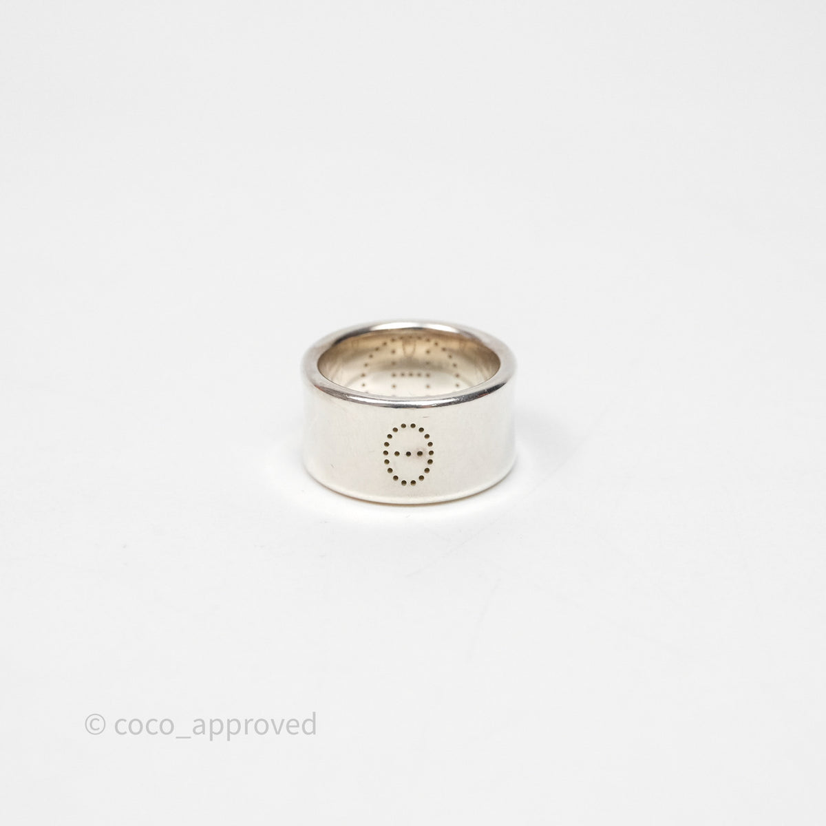Hermès Eclipse Ruban Ring Silver Tone – Coco Approved Studio