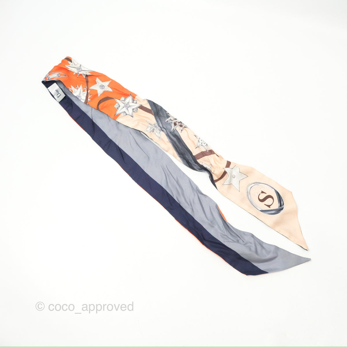 Dior ABCDior Silk Mitzah Scarf Letter S – Coco Approved Studio