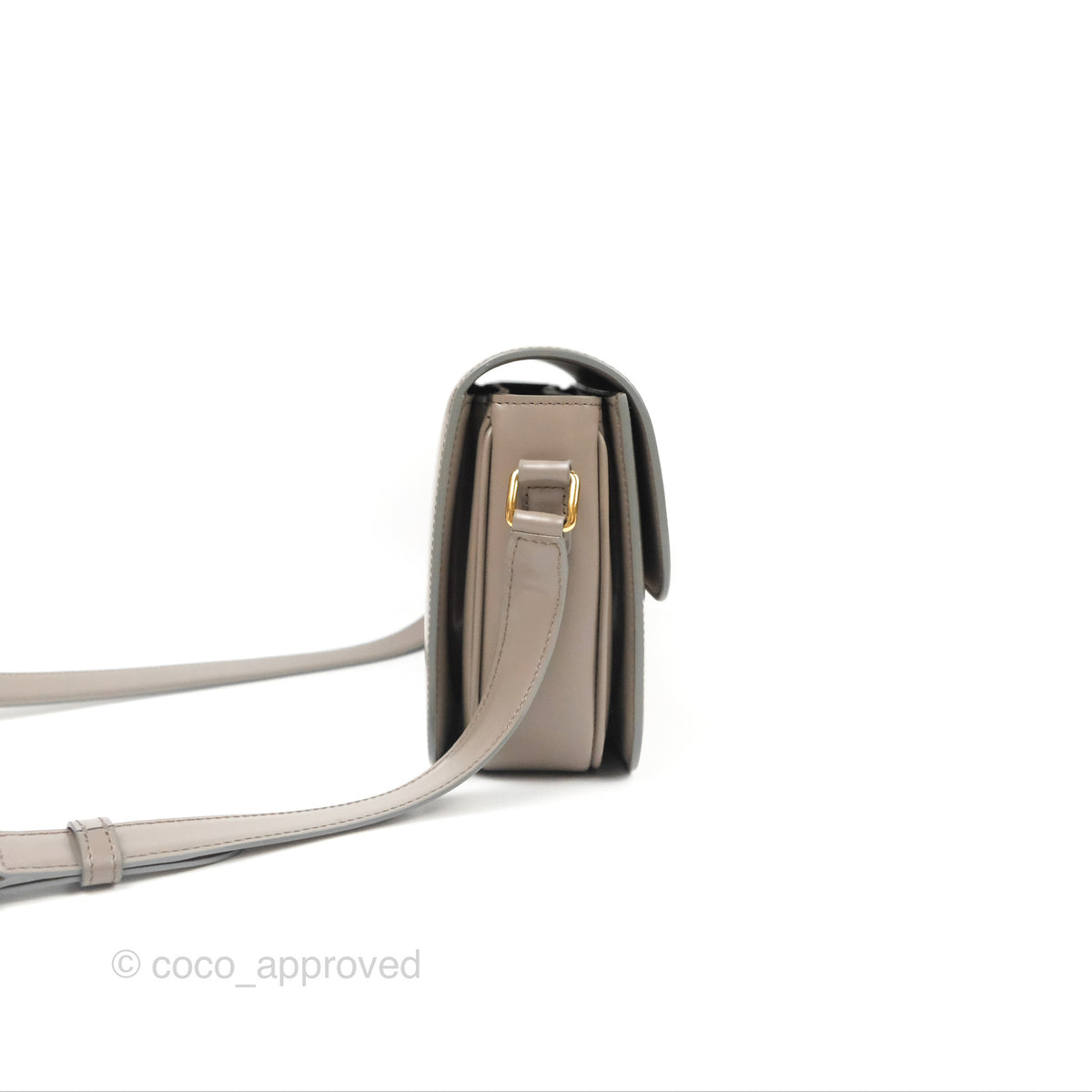 Celine Medium Triomphe Bag Pebble Shiny Calfskin – Coco Approved Studio