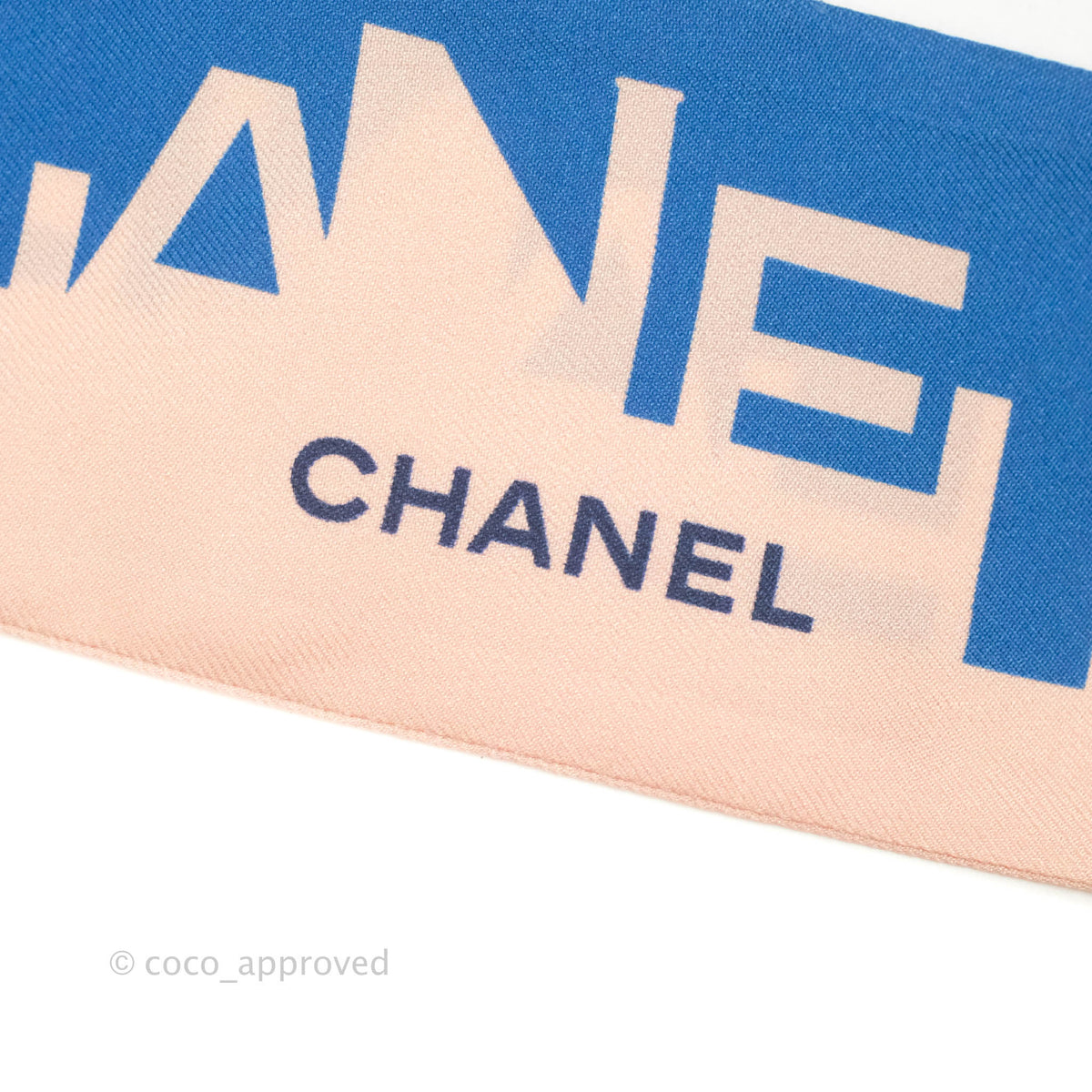 Chanel CC Silk Twilly in Blue Pink – Coco Approved Studio