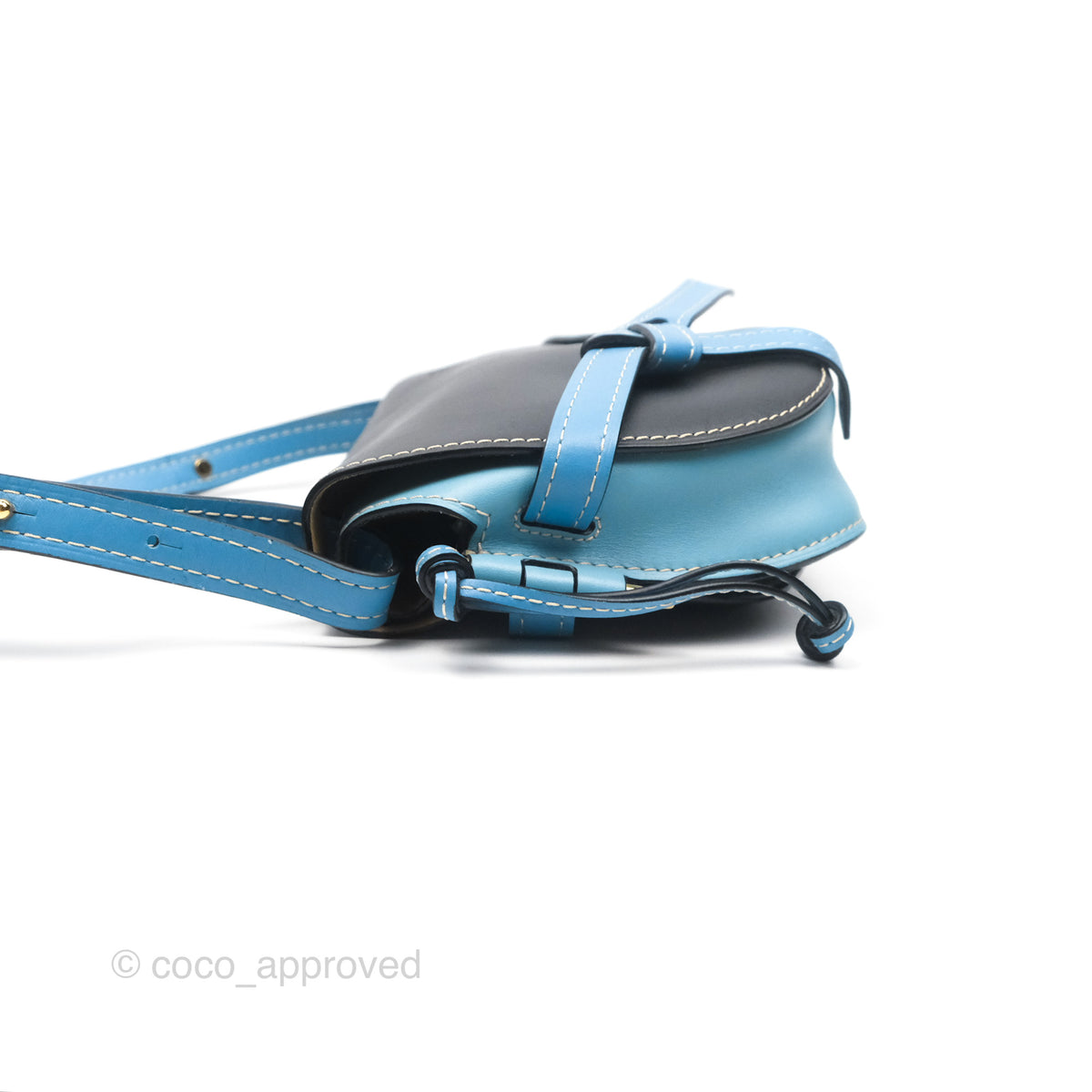 Loewe Small Gate Bag Smooth Calfskin in Black and Blue – Coco Approved ...