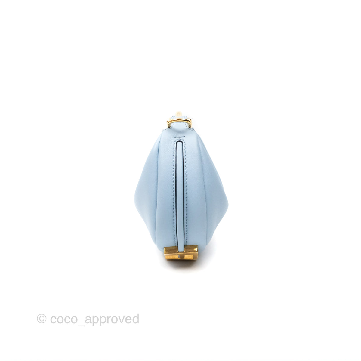 Fendi Nano Fendigraphy Hobo in Sky Blue Gold Hardware – Coco Approved ...