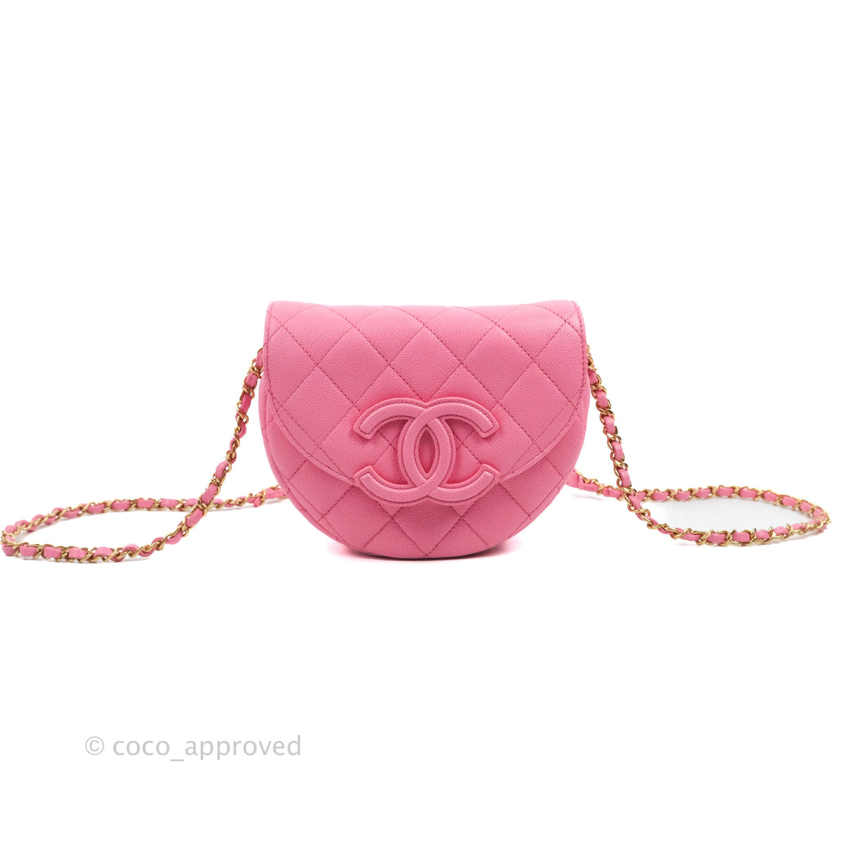 Chanel Mini Messenger Pink Caviar Bag 23P – Coco Approved Studio
