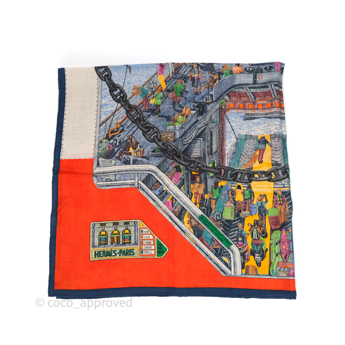 Hermès Ferry Tales Scarf 100 Cashmere/ Silk – Coco Approved Studio