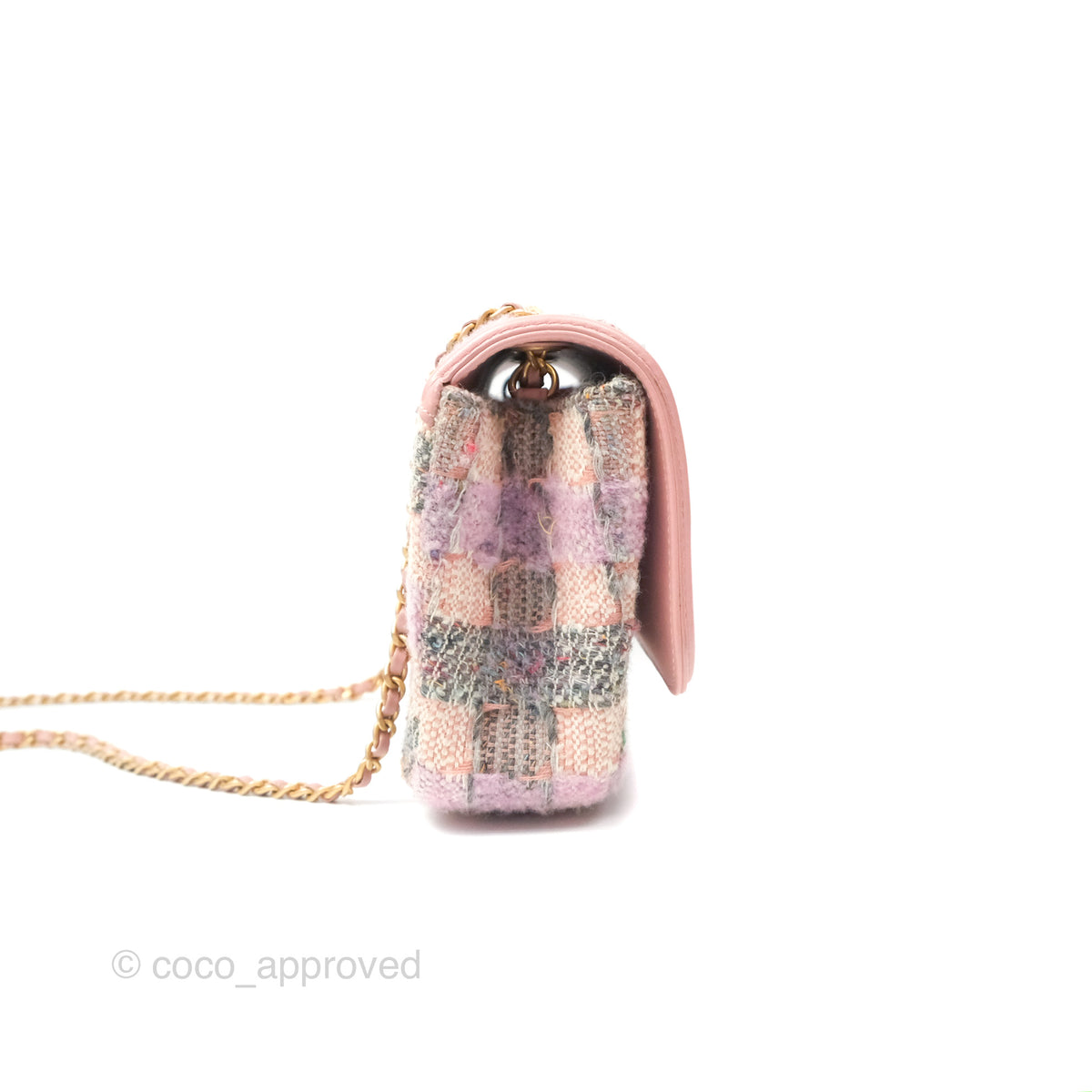 Chanel Small CC Filigree Flap Pink Tweed – Coco Approved Studio