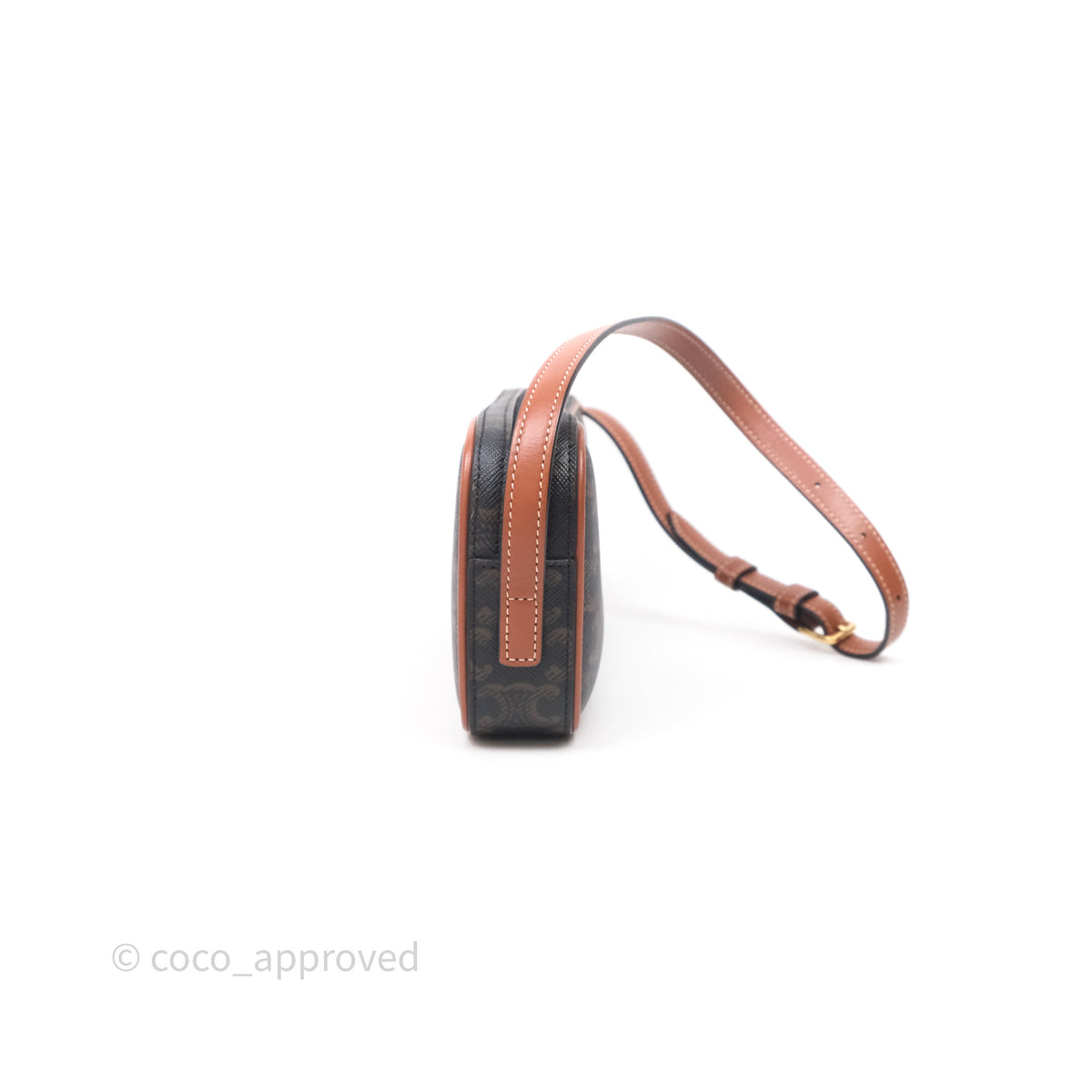 Celine Mini Camera Shoulder Bag Triomphe Canvas Tan – Coco Approved Studio