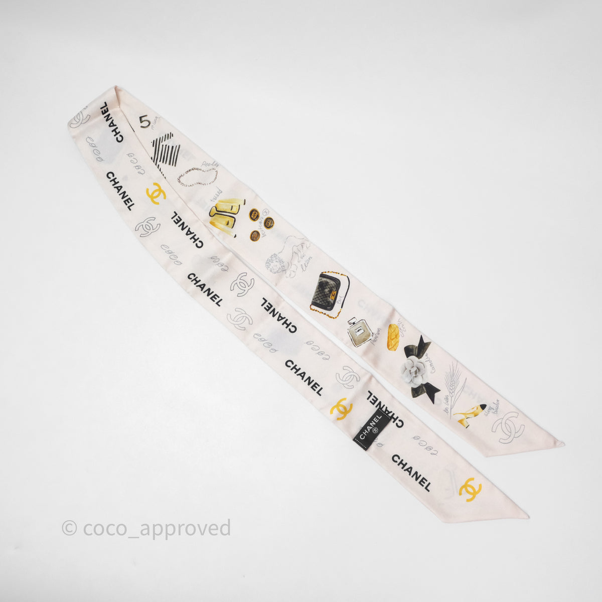 Chanel Silk Twilly Light Pink – Coco Approved Studio