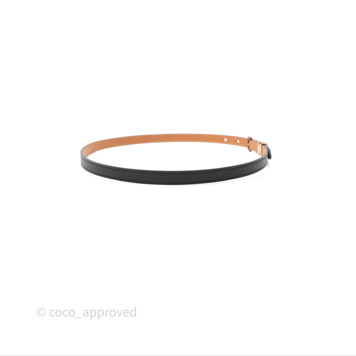 Hermès Pop H 15 Belt Noir Epsom Rose Gold Hardware – Coco Approved Studio