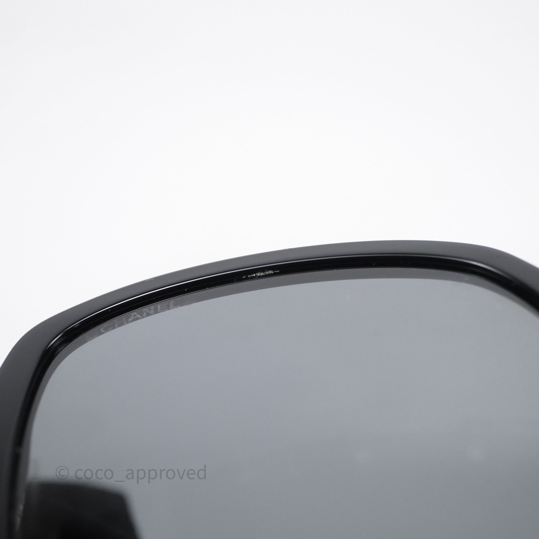 Chanel Logo Sunglasses Black – Coco Approved Studio
