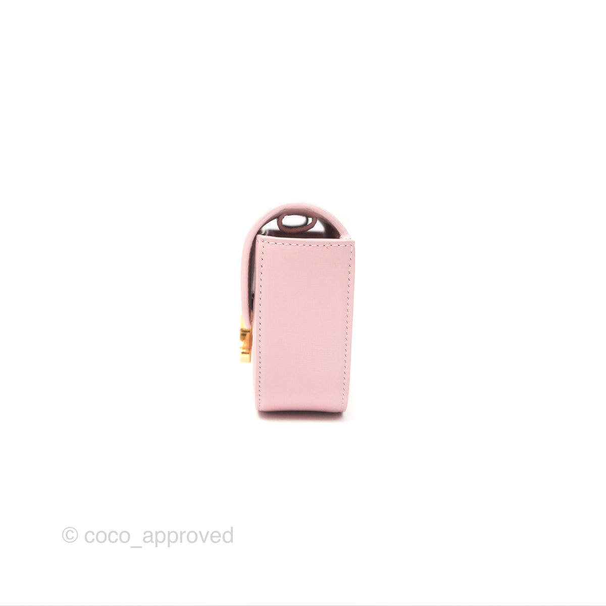 Celine Mini Triomphe Shiny Calfskin Pink – Coco Approved Studio