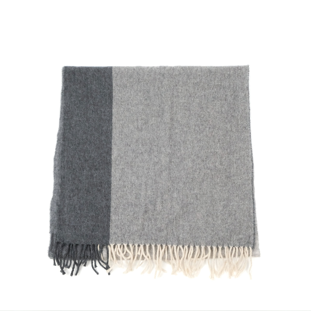Hermès Men's Summer Block Muffler Scarf Cashmere Gris Chine – Coco ...