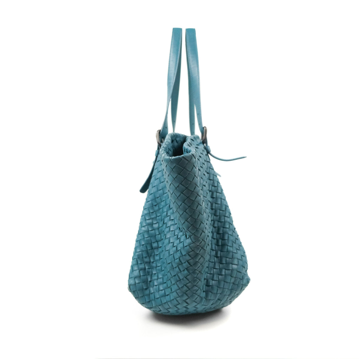 Bottega Veneta Large Cesta Tote Intrecciato Teal – Coco Approved Studio
