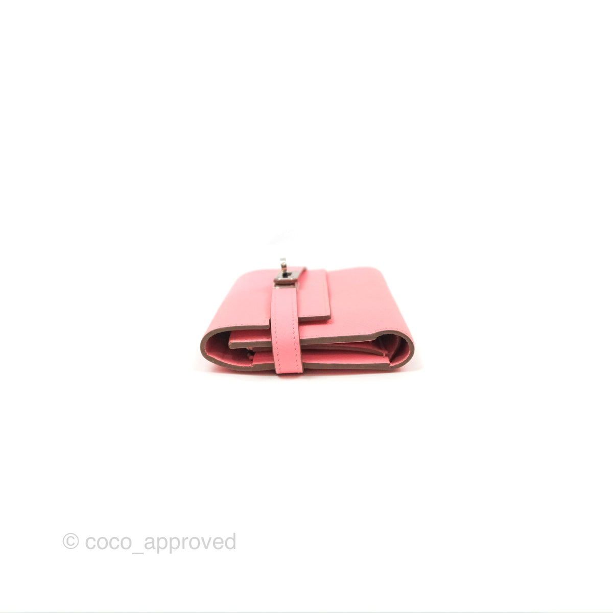 Hermès Small Kelly Wallet Rose Confetti Epsom Palladium Hardware – Coco ...