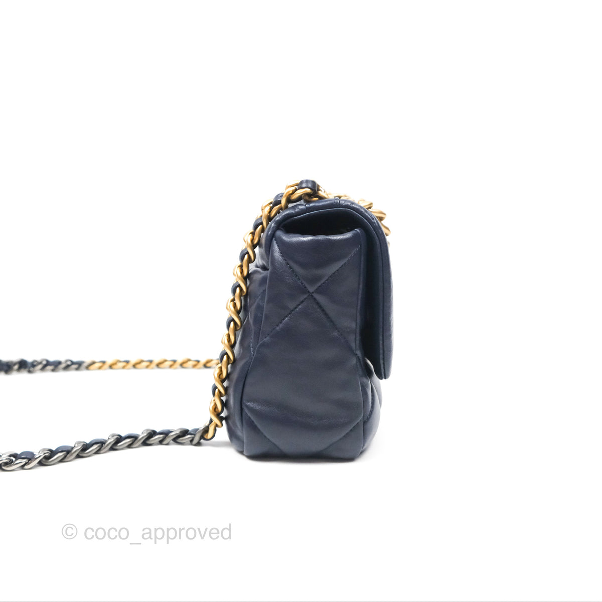 Chanel 19 Small Dark Navy Mixed Hardware – Coco Approved Studio