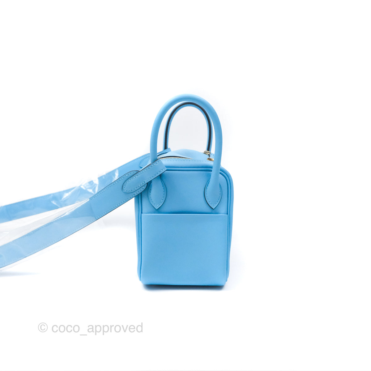 Hermès Mini Lindy 20 Celeste Swift Gold Hardware – Coco Approved Studio