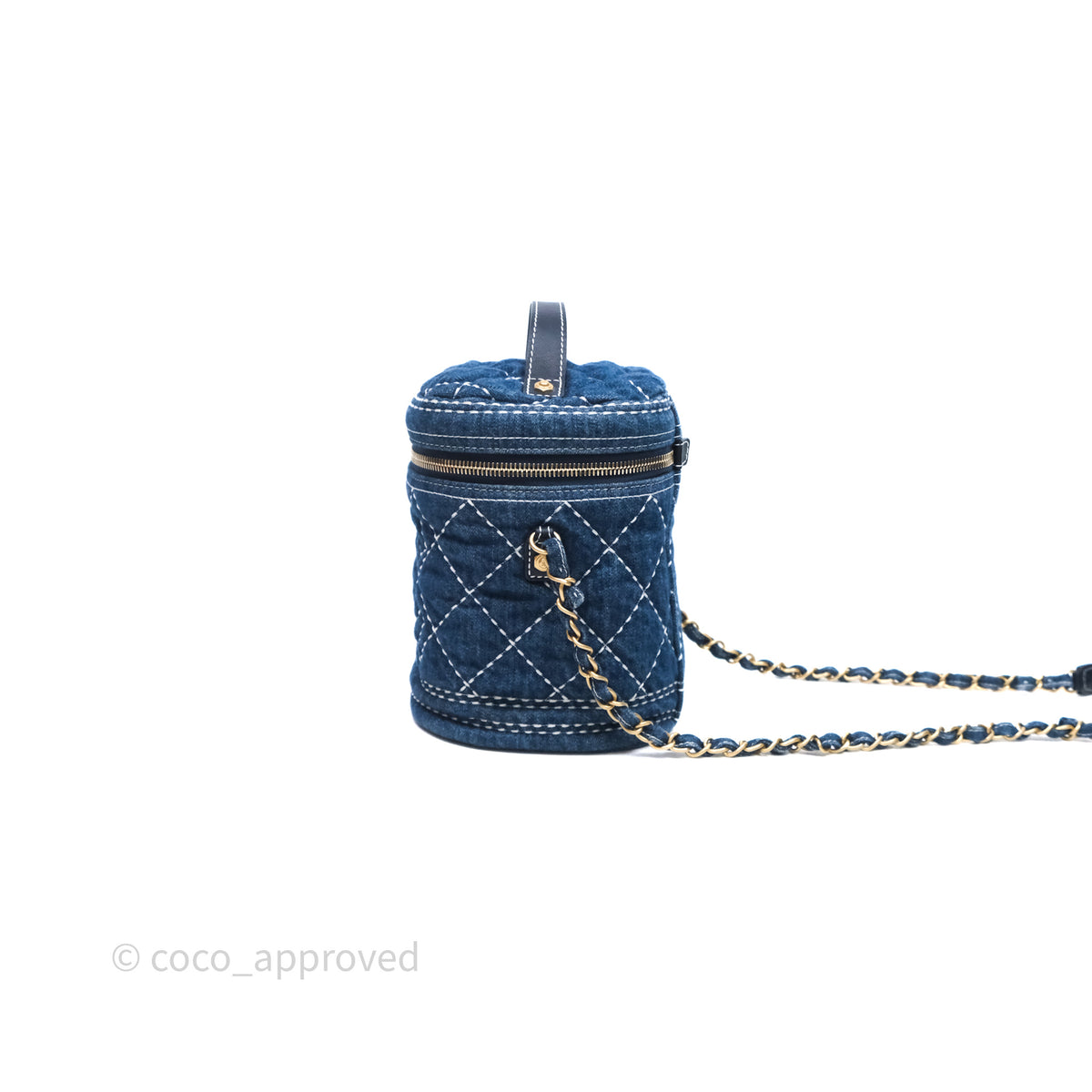 Chanel Quilted Trip Vanity Denim Aged Gold Hardware 20C – Coco Approved ...