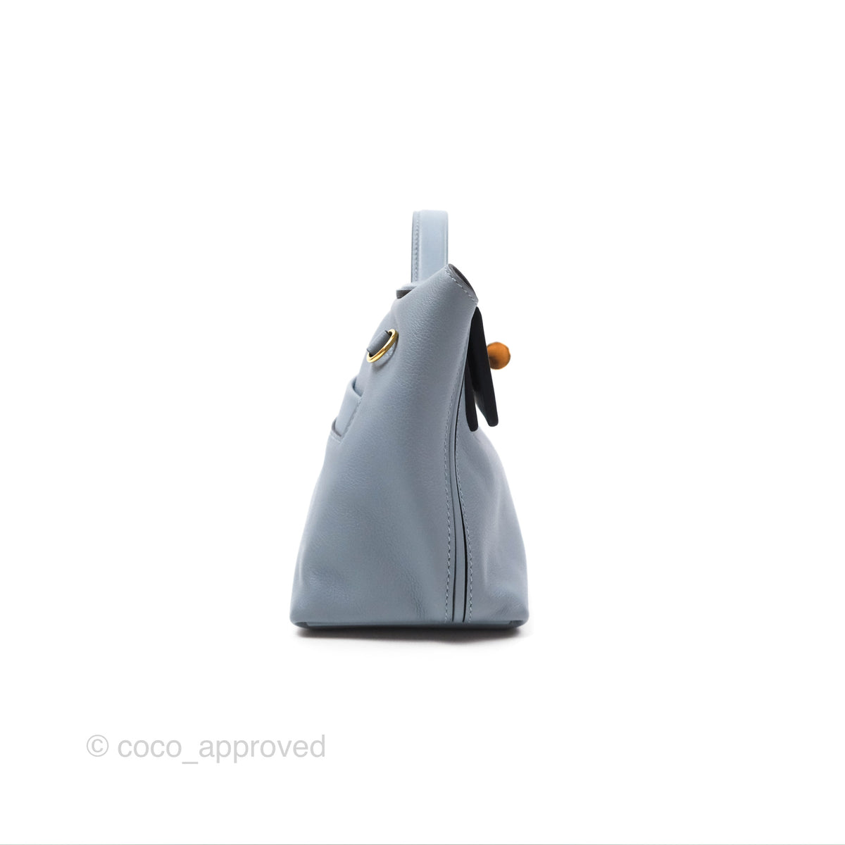 Hermès 24/24 21 Mini Bleu Lin J7 Evercolor/ Swift Gold Hardware – Coco ...