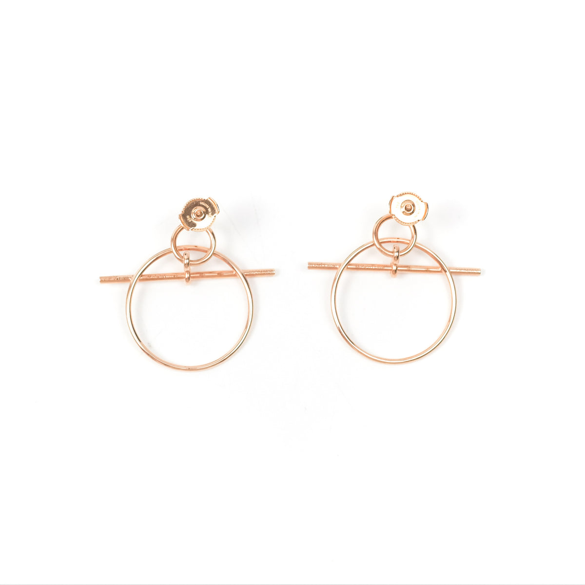 Hermès Loop Earrings Small Model Rose Gold – Coco Approved Studio