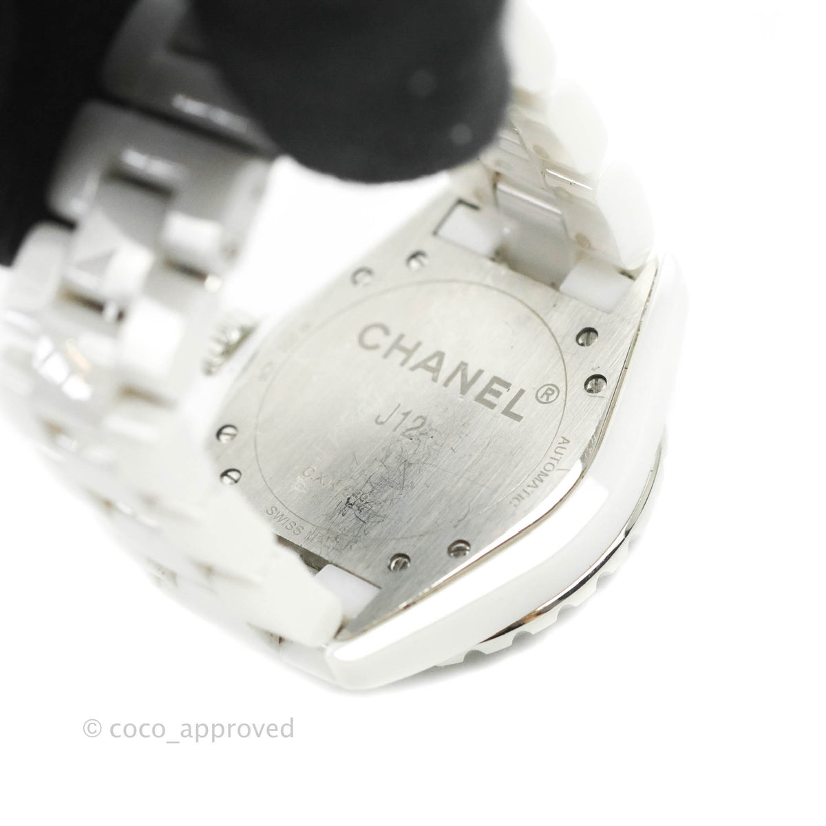 CHANEL J12 Automatic White Dial White Ceramic Strap Women's Watch ...