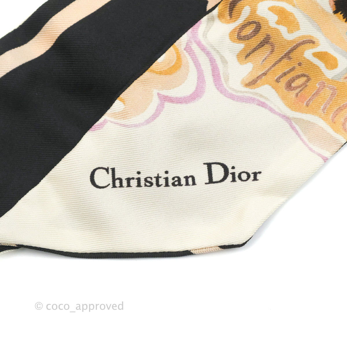 Christian Dior Dioramour Scarf Twilly – Coco Approved Studio